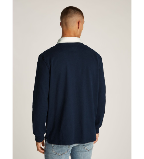 Tommy Jeans - TJM CREST RUGBY LS Size XS