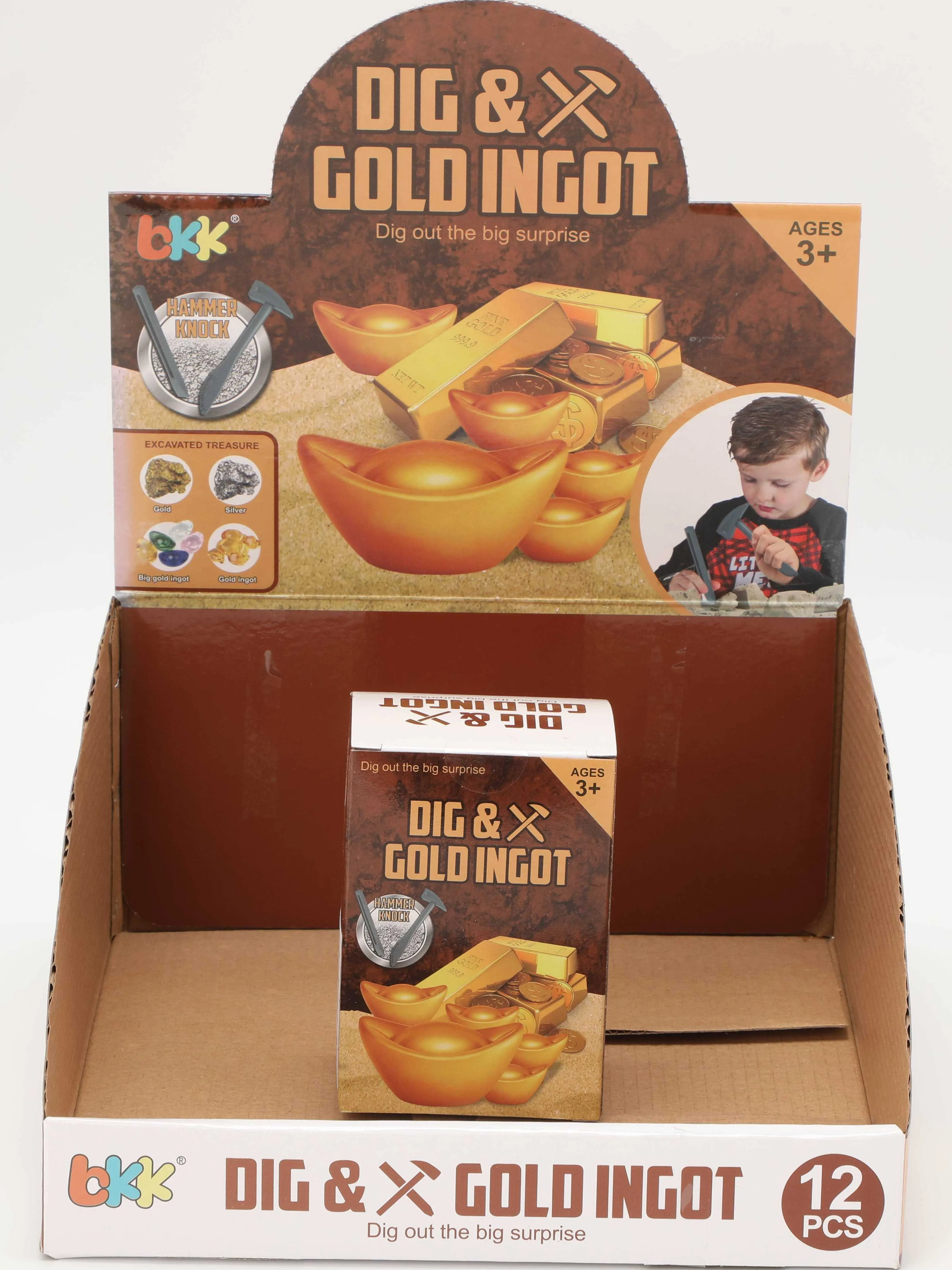 LÄTT LIV - Archaeology Dig Kit - Gold Ingot ზომა ერთი ზომა