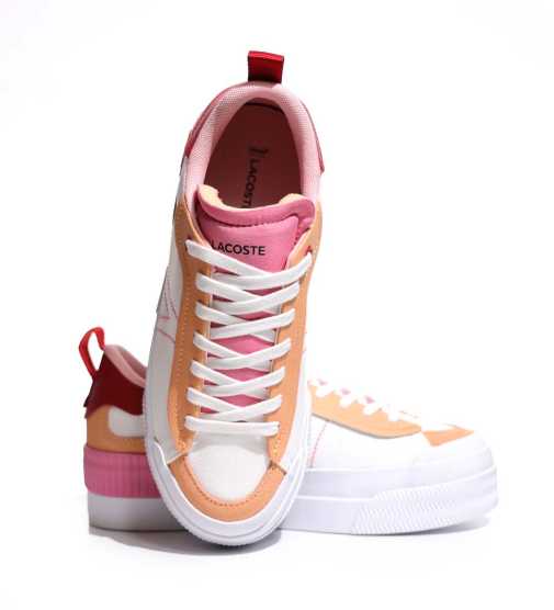 Lacoste - Women's L004 Platform Textile Colour Block Sneakers Size 37