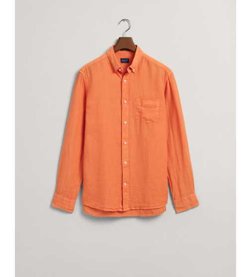 Gant - Regular Fit Garment-Dyed Linen Shirt Size S