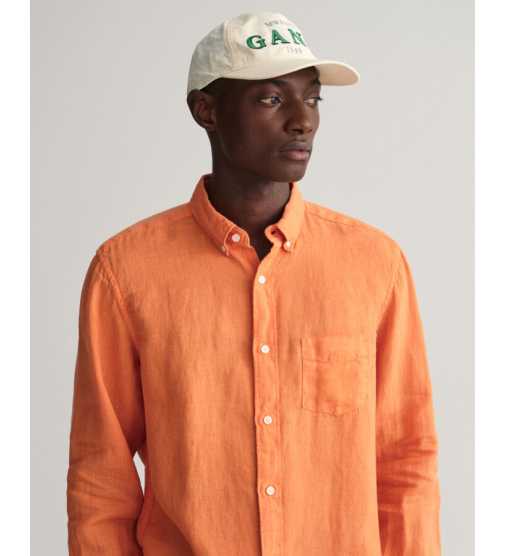 Gant - Regular Fit Garment-Dyed Linen Shirt Size S