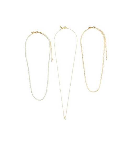 Pilgrim - BAKER necklace 3-in-1 set gold-plated Size One Size