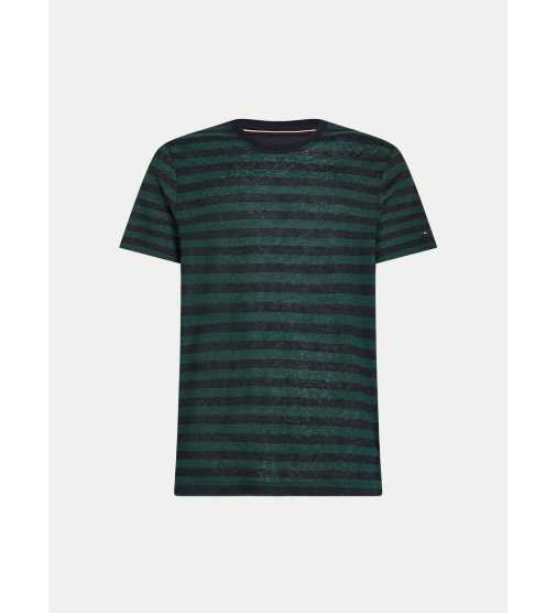 Tommy Hilfiger - DC STRIPE LINEN TEE ზომა S