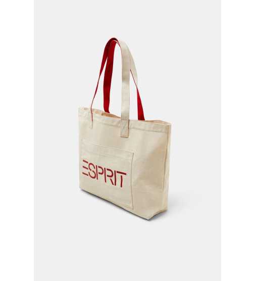 ESPRIT - Logo Canvas Tote Bag Size One Size