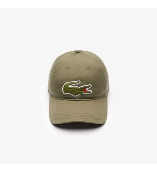 Lacoste - Unisex Lacoste Adjustable Organic Cotton Twill Cap Size One Size