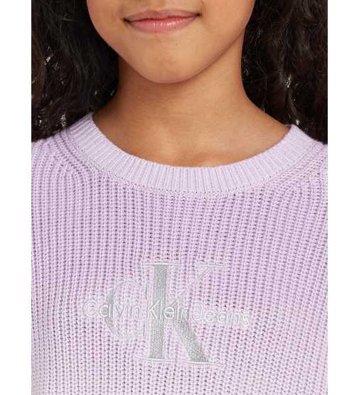CALVIN KLEIN JEANS - MONOGRAM GRADIENT SWEATER ზომა 4 წელი