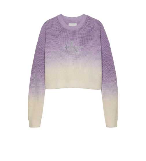 CALVIN KLEIN JEANS - MONOGRAM GRADIENT SWEATER ზომა 4 წელი