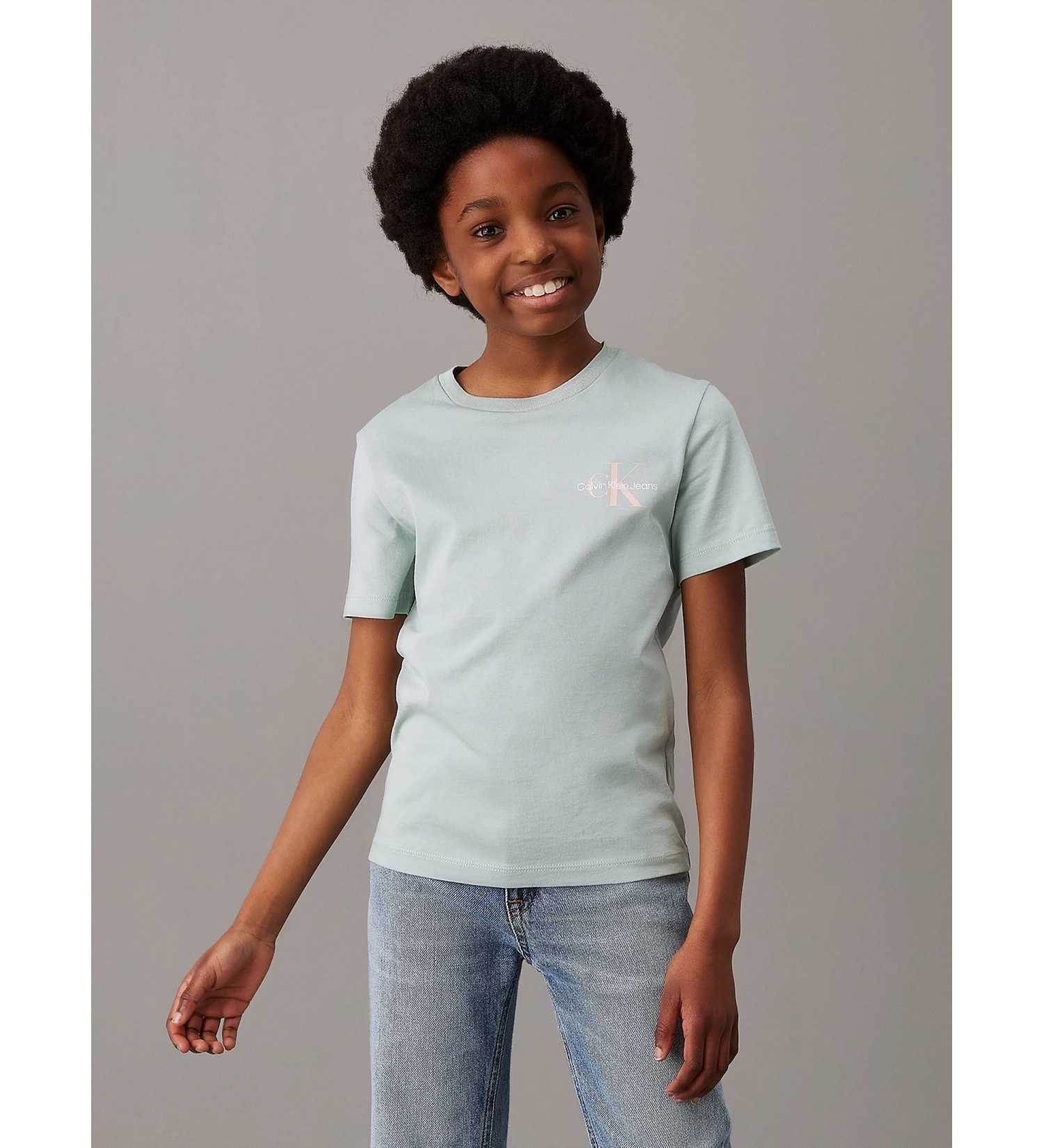 CALVIN KLEIN - CHEST MONOLOGO SS T-SHIRT Size 16 YEAR