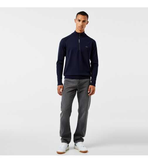 Lacoste - Lacoste Men's Regular Fit Half Zipper Sweater Size XXL